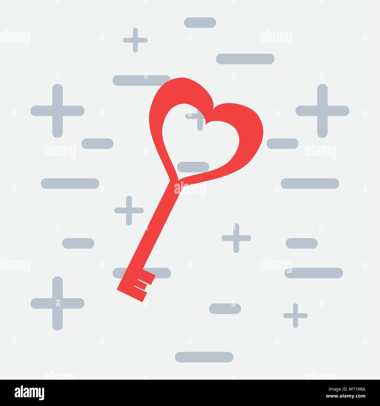 love key icon over white background, colorful design vector ...