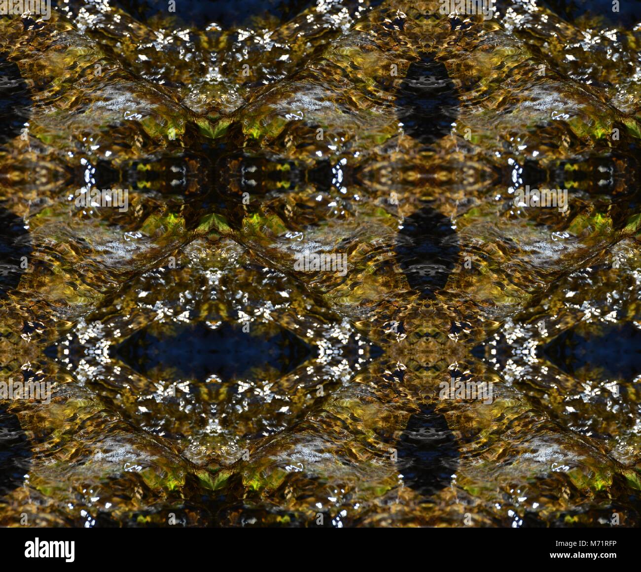 Symmetrical Impressions from Waterfall in Viktoriapark in Berlin ...