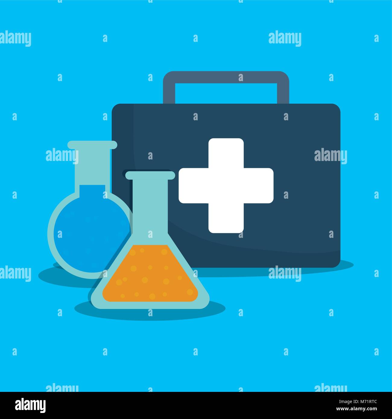 First aid kit over background vector illustration Stock Vector Image ...