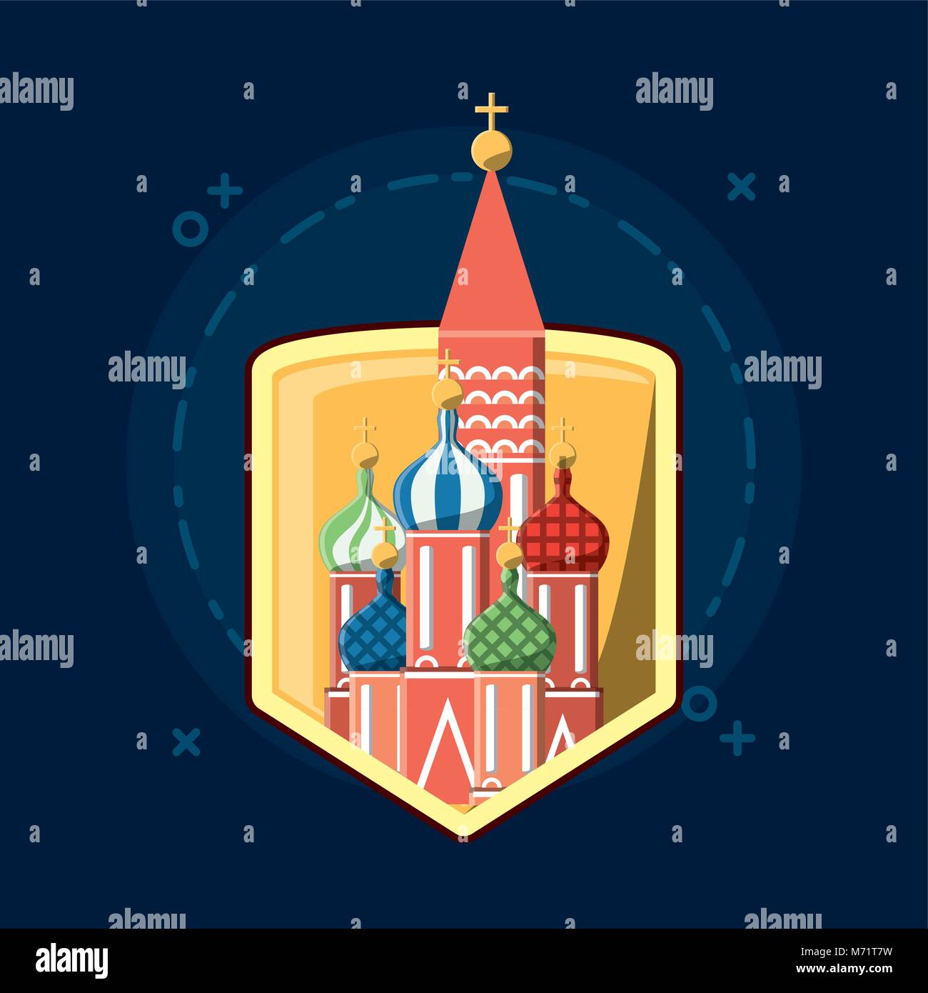 Saint basils sightseeing Stock Vector Images - Alamy