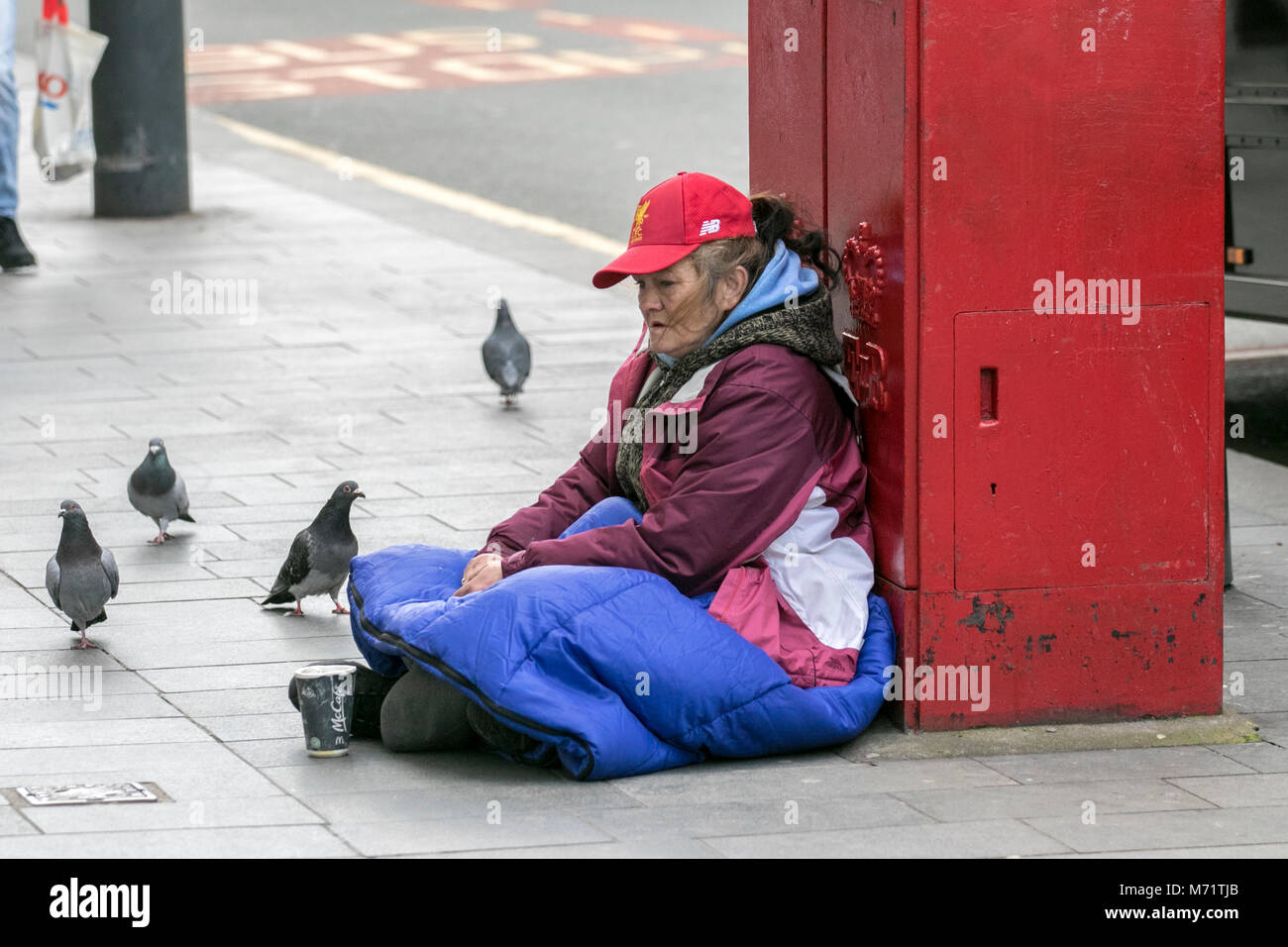 homeless homelessness beg beggar tramp swep rough sleeper sleeping cold ...