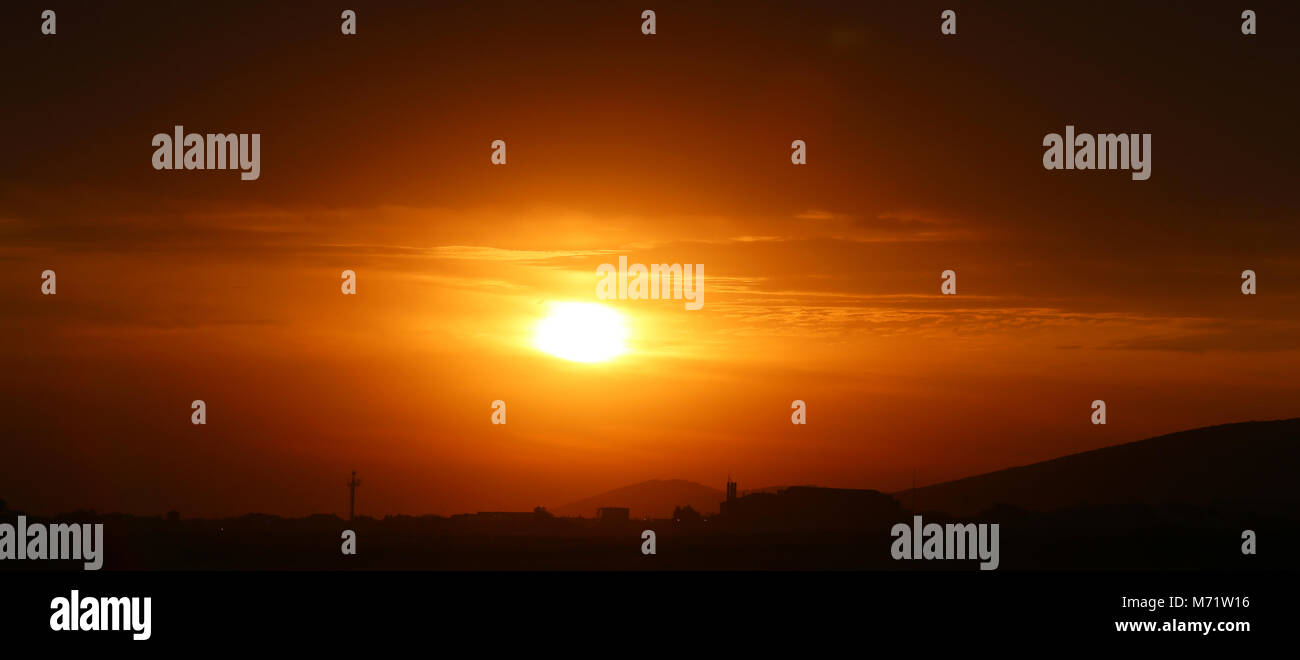 Beautiful sea sunset at the sea photographed in close-up Stock Photo ...