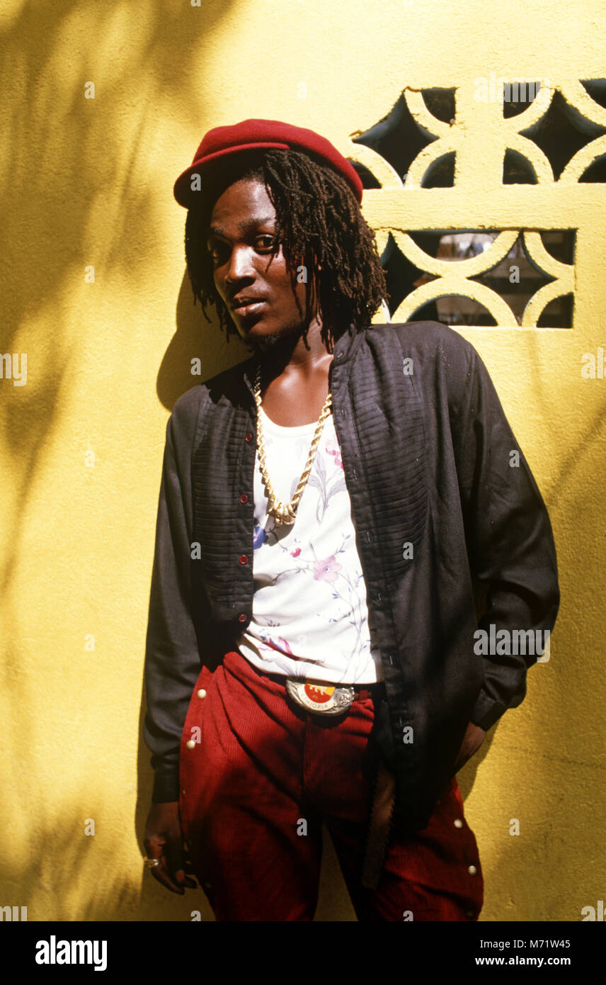 Junior Reid, Reggae Star, King Jammy's recording studios, Kingston ...