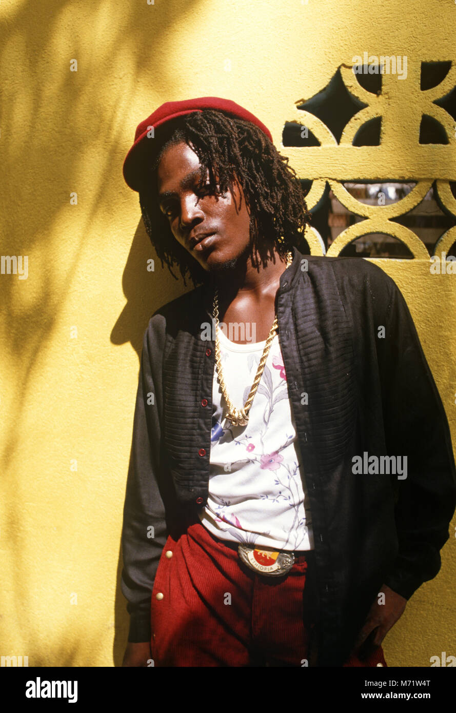 Junior Reid, Reggae Star, King Jammy's recording studios, Kingston ...