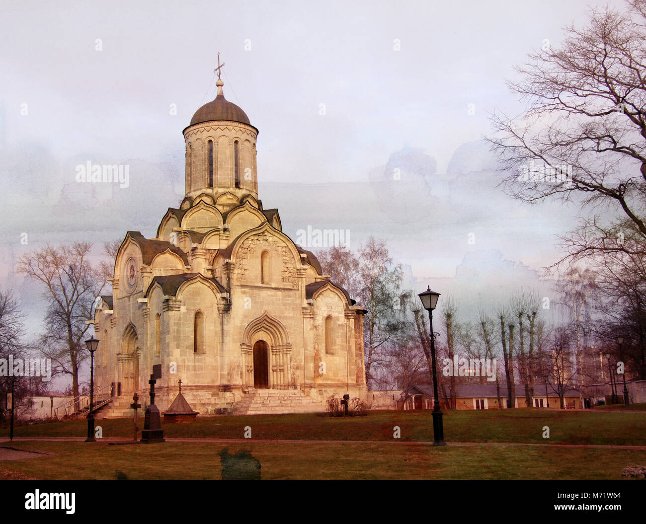 Old Russian Church in Moscow photographed close-up Stock Photo - Alamy