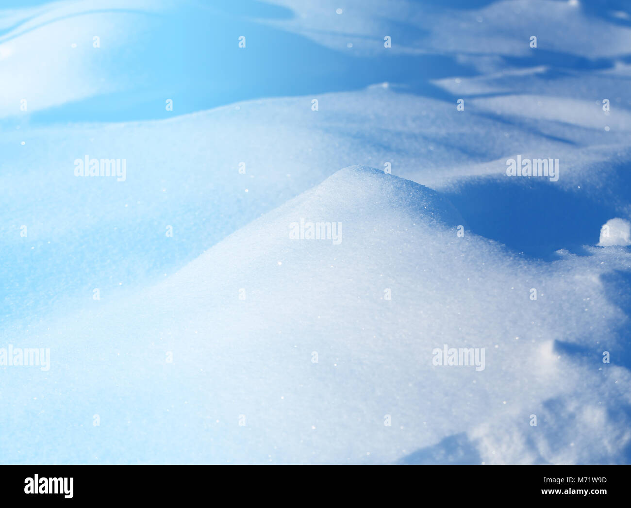 Beautiful white snow photographed in close up Stock Photo - Alamy