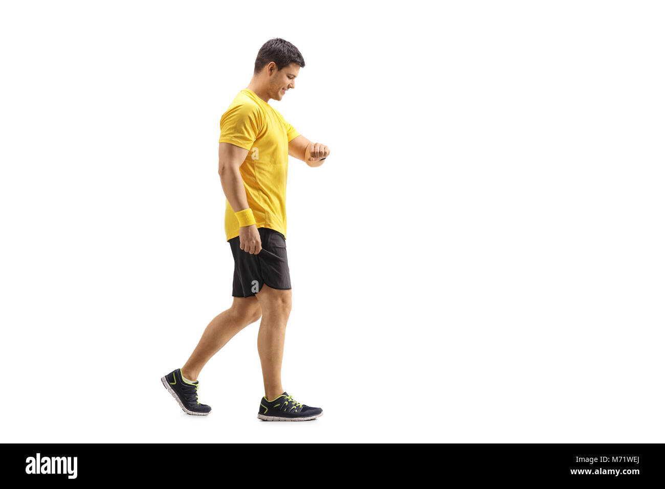 Man walking profile full body hi-res stock photography and images - Alamy