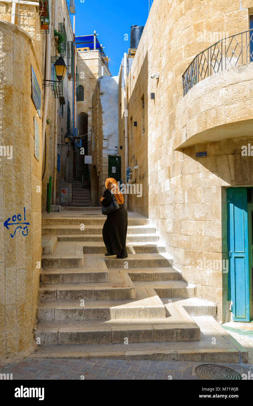 Bethlehem, West Bank- March 12, 2017: Bethlehem is a Palestinian town ...
