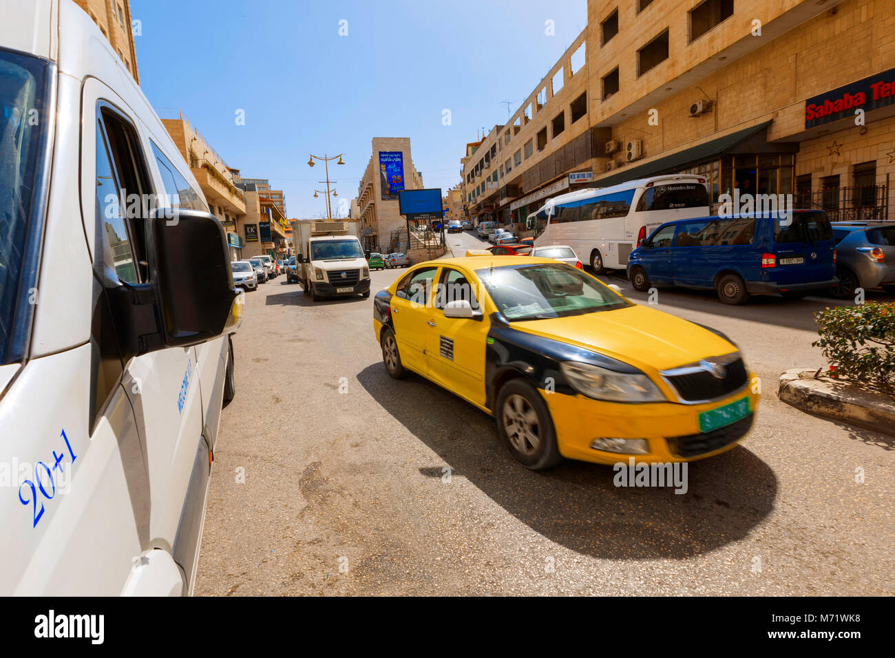 Bethlehem, West Bank- March 12, 2017: Bethlehem is a Palestinian town ...