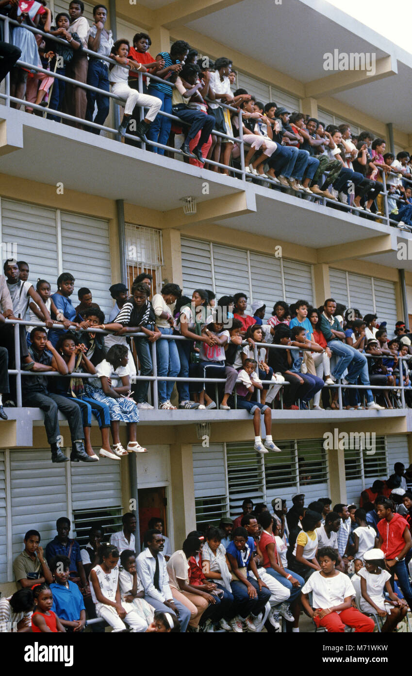 Students During Kingston High School Reggae Concert Kingston Jamaica Students During Kingston High School Reggae Concert Kingston Jamaica