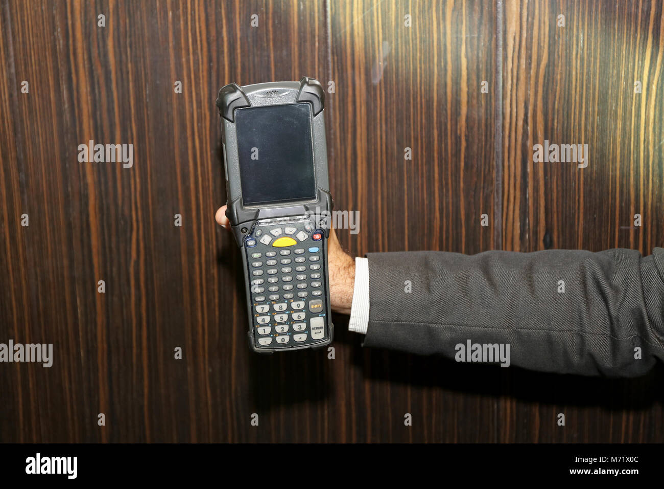 Handheld barcode scanner hi-res stock photography and images - Alamy