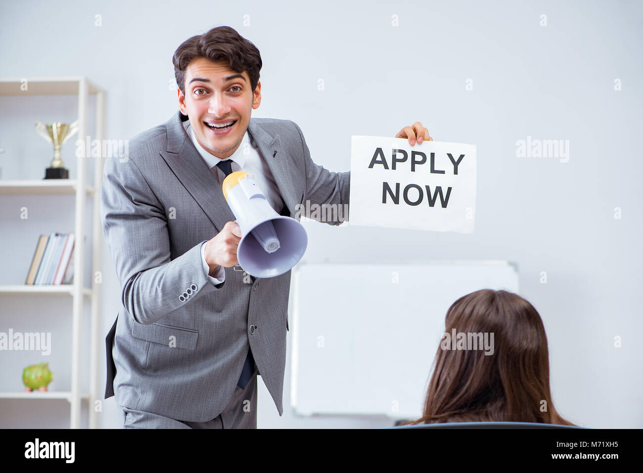 Business people in recruitment concept Stock Photo - Alamy