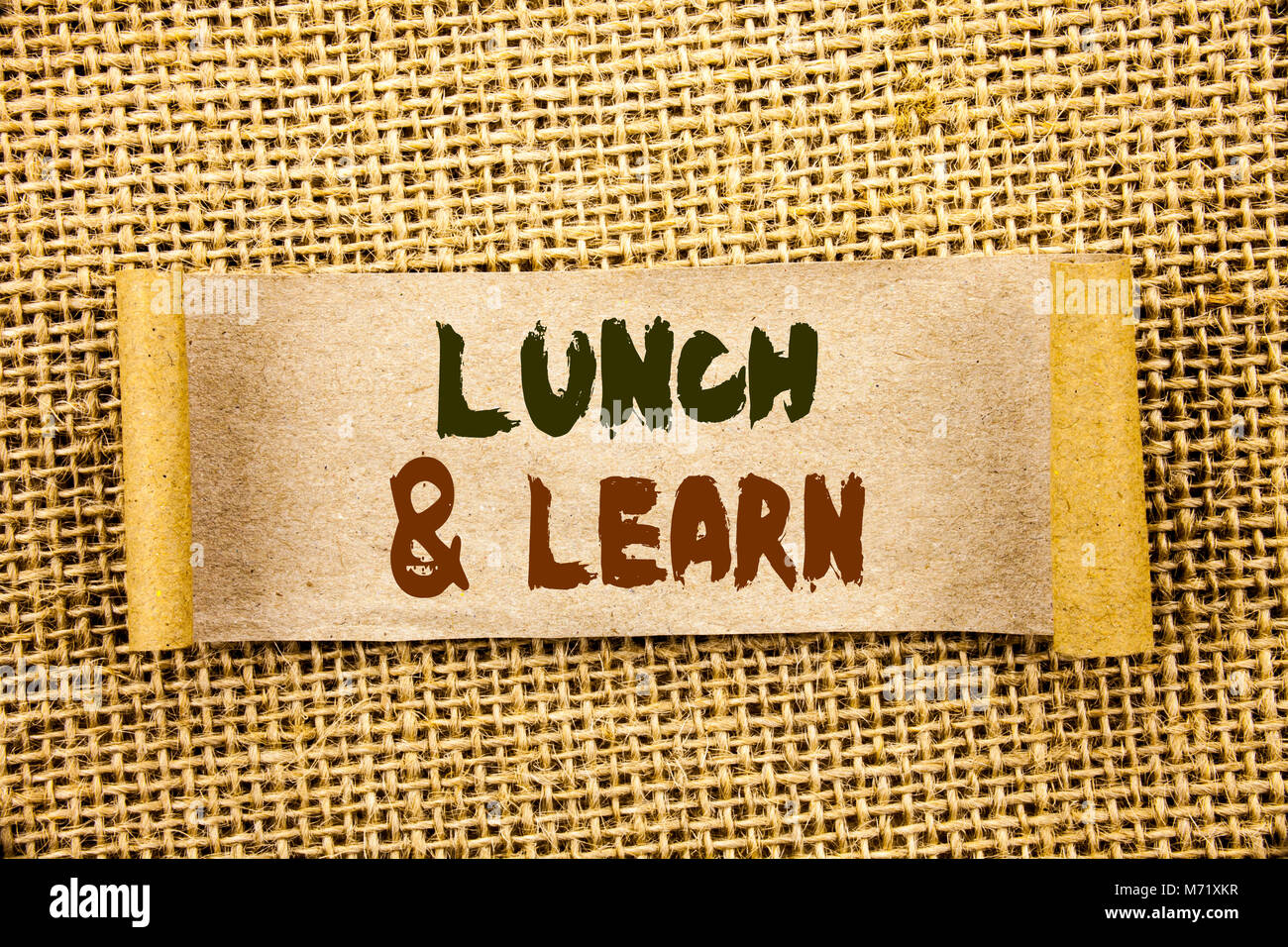 Writing text showing Lunch And Learn. Business photo showcasing ...