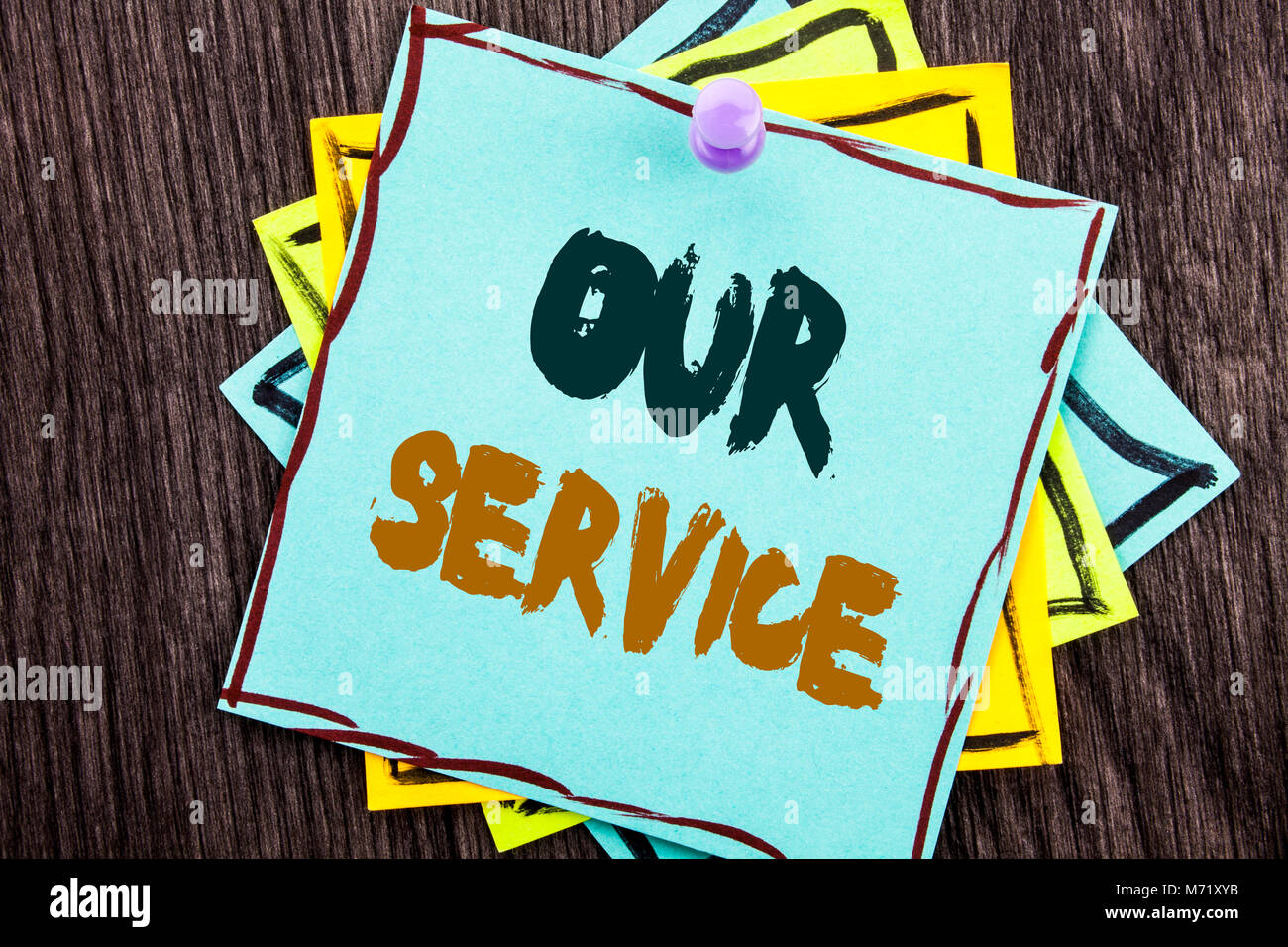 Word, writing, text Our Service. Business concept for Customer ...