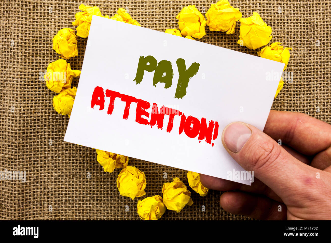 Hand holding sticky note written note hi-res stock photography and ...