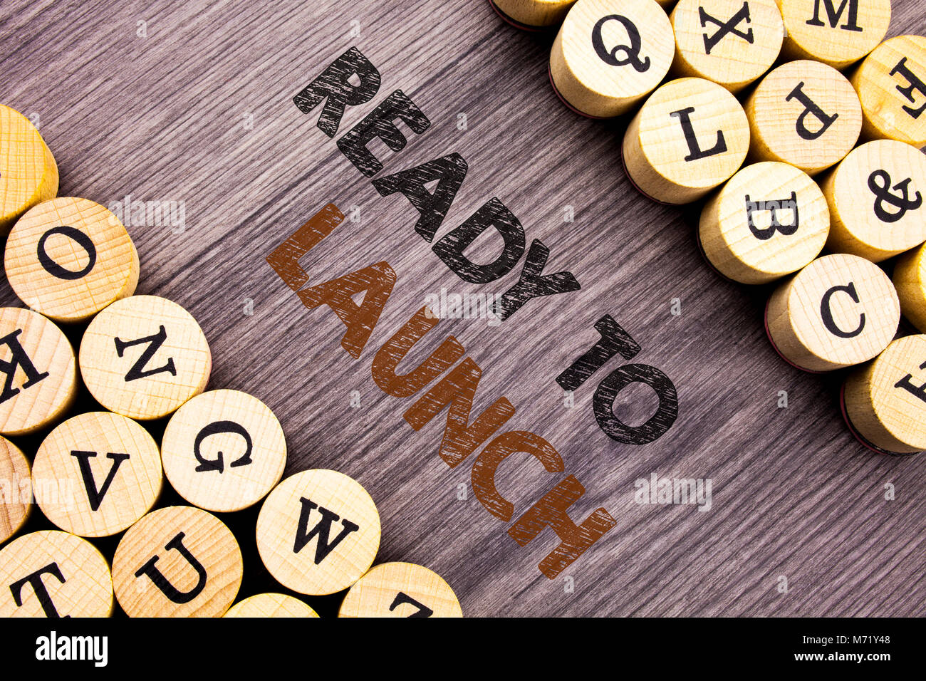 Conceptual hand writing text showing Ready To Launch. Concept meaning ...