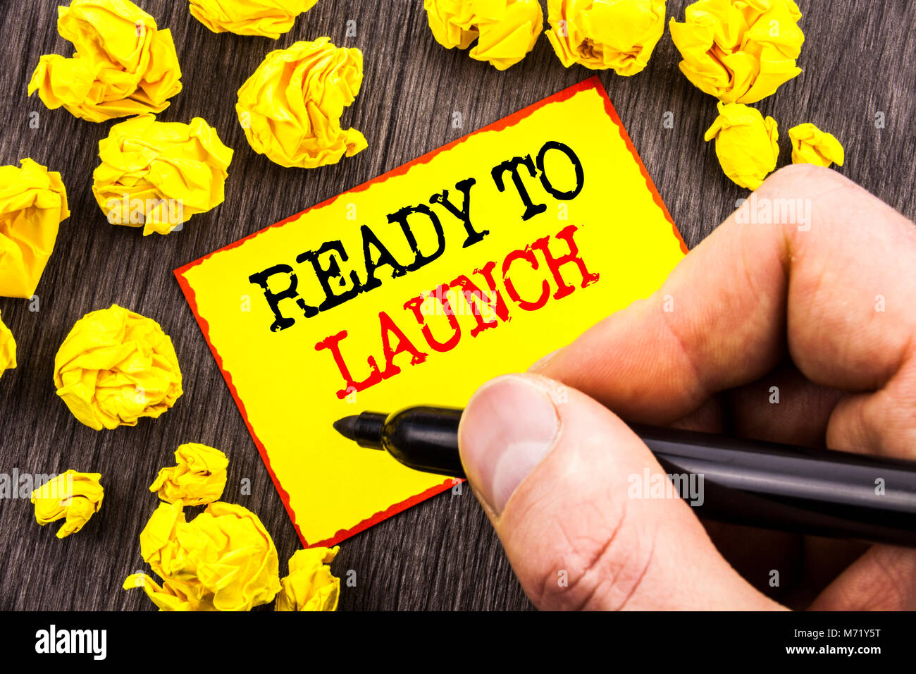 Word, writing, text Ready To Launch. Business concept for Prepare New ...