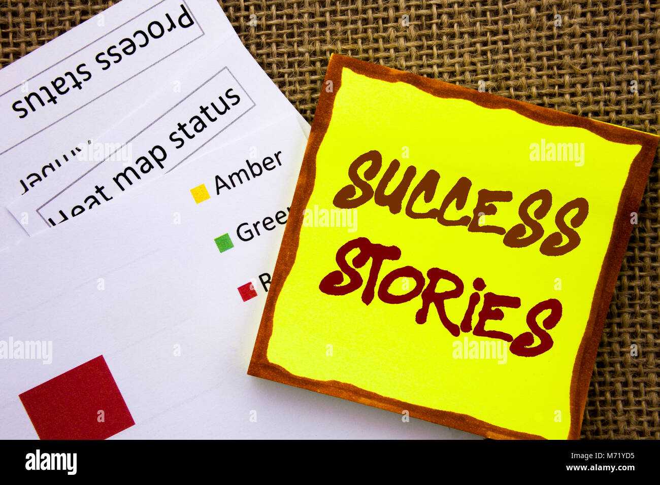 Handwritten text sign showing Success Stories. Business concept for ...