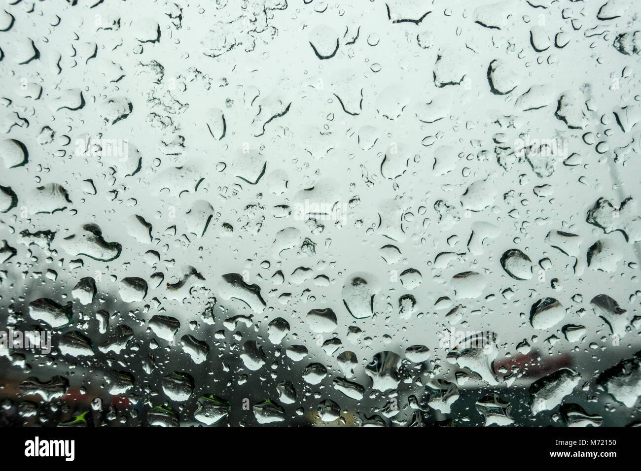 rain drops on glass pane Stock Photo - Alamy