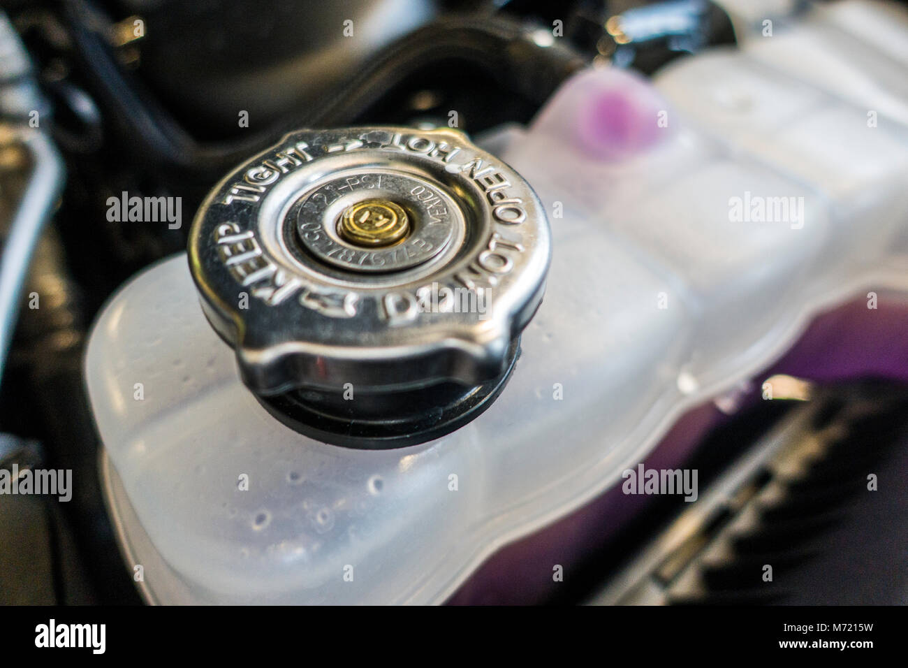 coolent reservoir car auto tank Stock Photo - Alamy