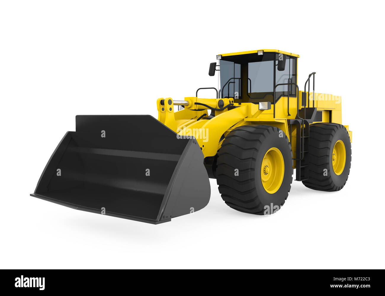 Wheel Loader Bulldozer Isolated Stock Photo - Alamy