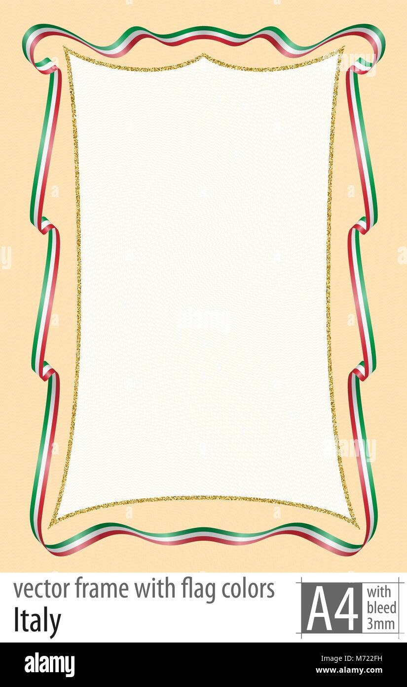 Italian Flag Page Border