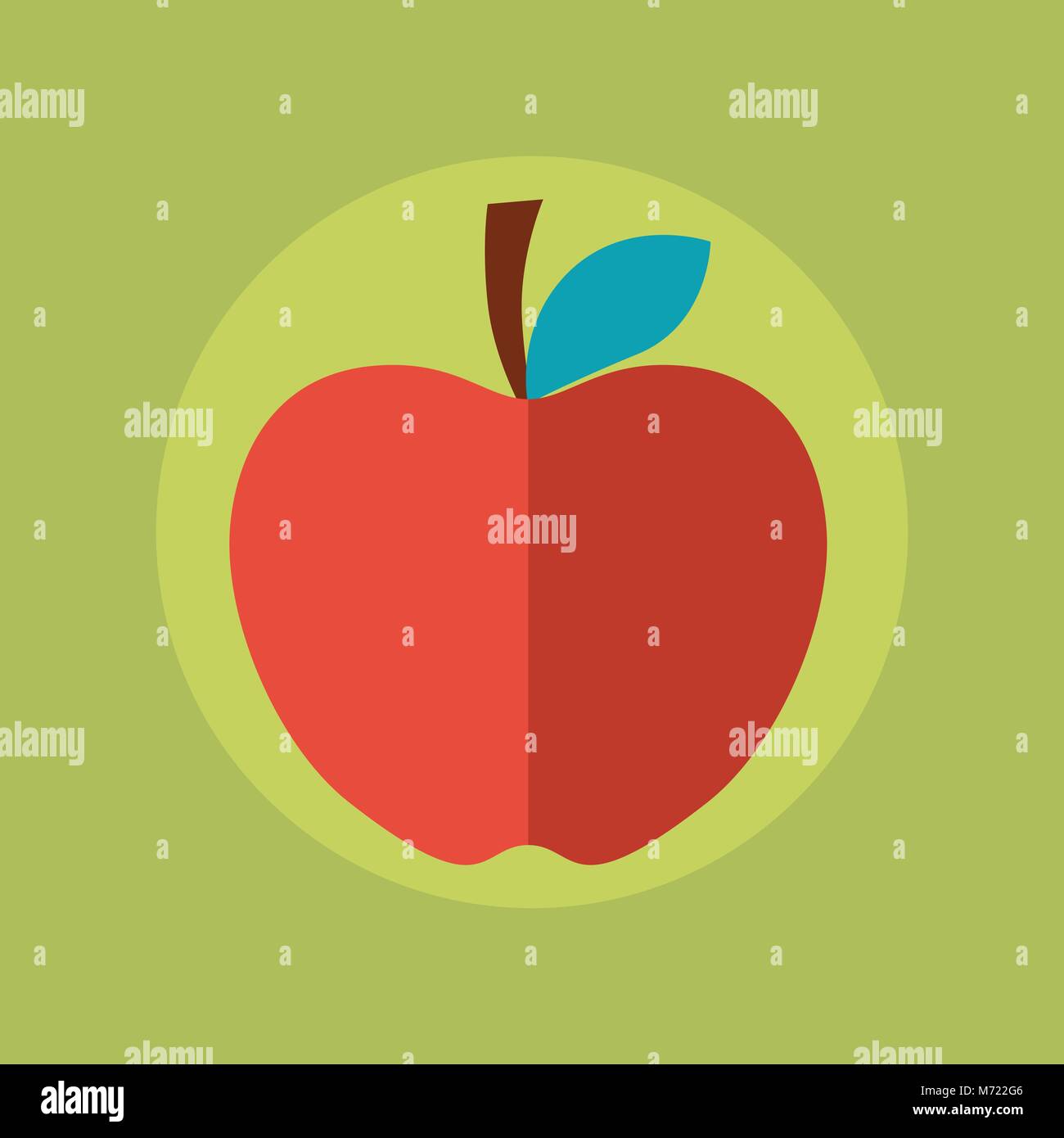 Apple idea concept illustration in flat style Stock Vector Image & Art ...