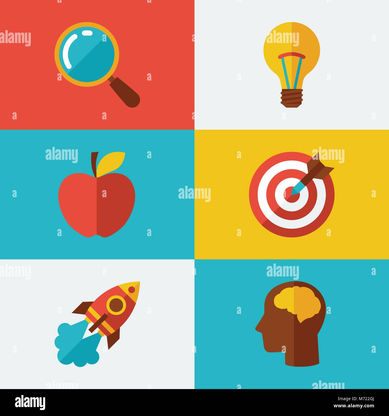 Idea concept illustration in flat design style Stock Vector Image & Art ...