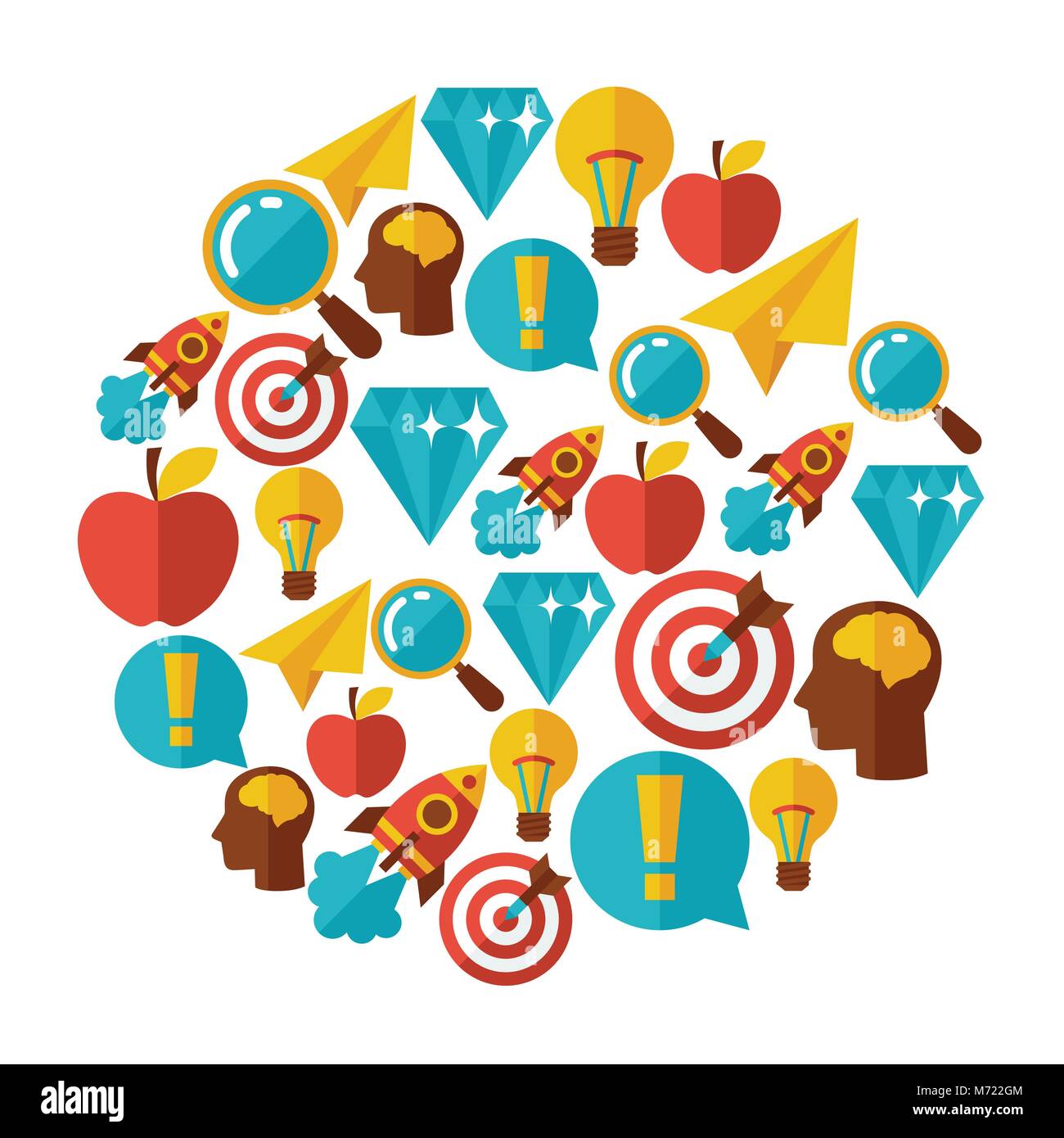 Idea concept illustration in flat design style Stock Vector Image & Art ...