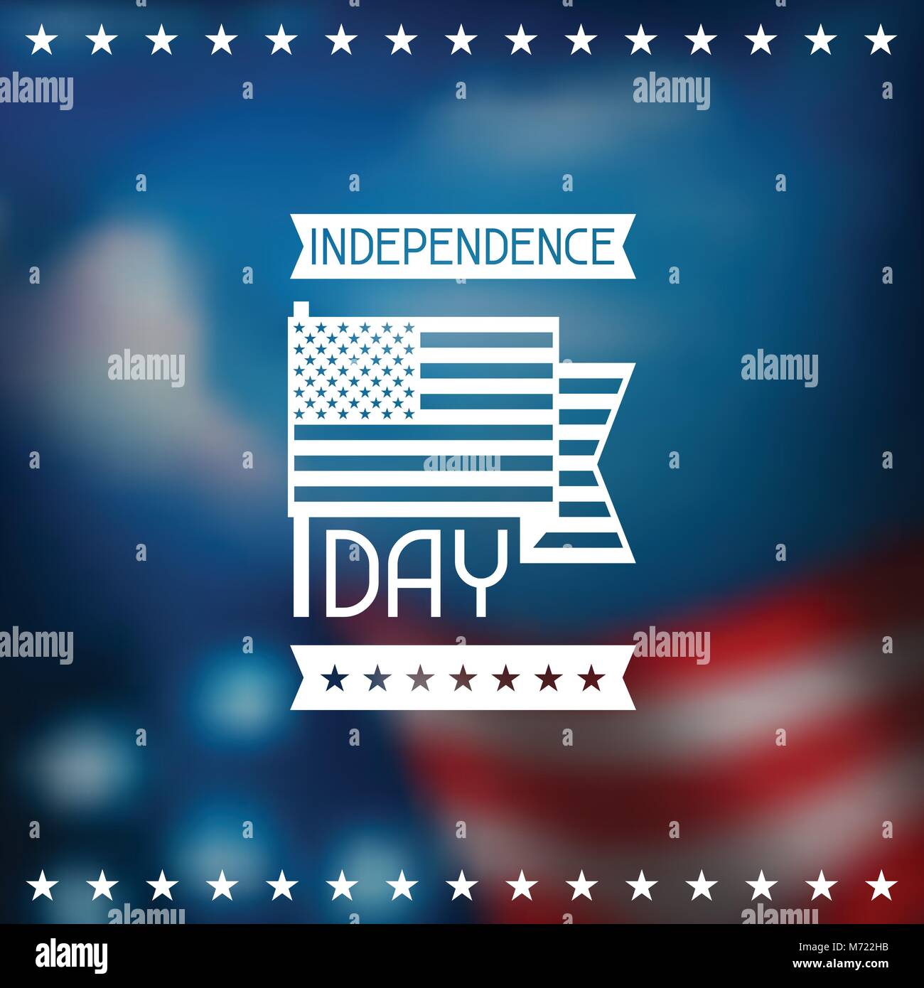 United States of America Independence Day greeting card Stock Vector ...
