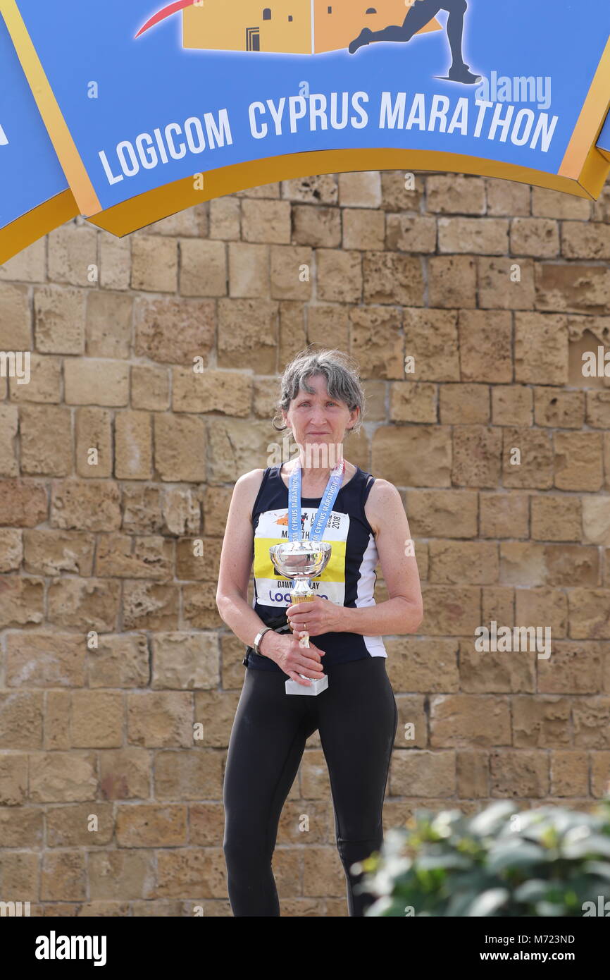 Prize winners with their trophies at 20th Logicom Cyprus marathon, half ...