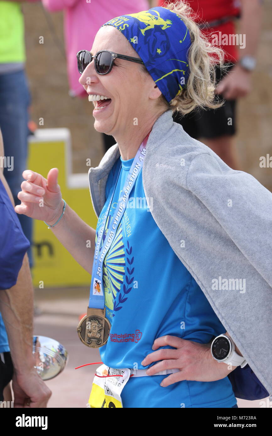 Polish runner at the 20th Logicom Cyprus marathon, half marathon, 10KM ...