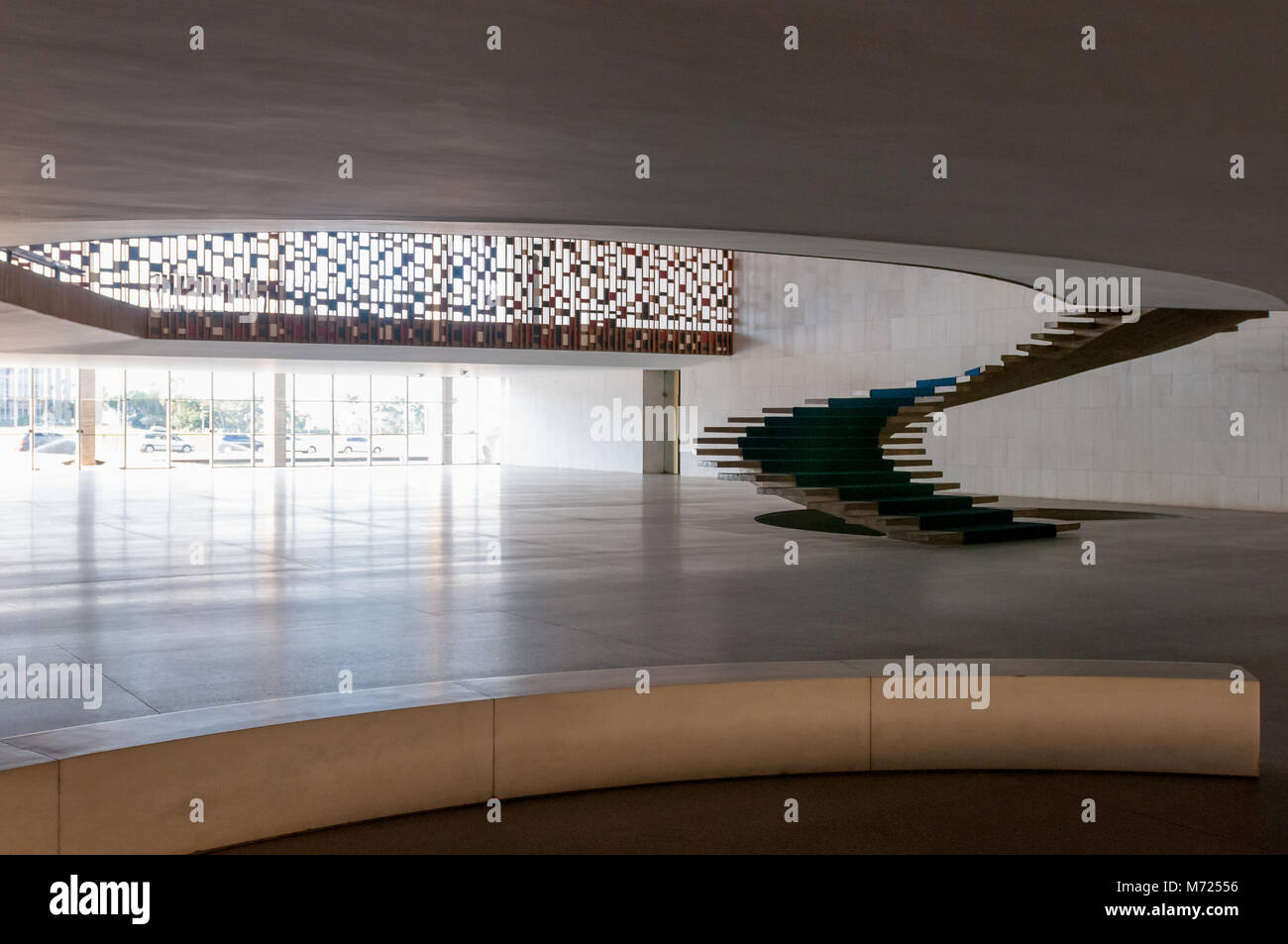 The famous stairs of the Itamaraty Palace, Brasilia Stock Photo - Alamy