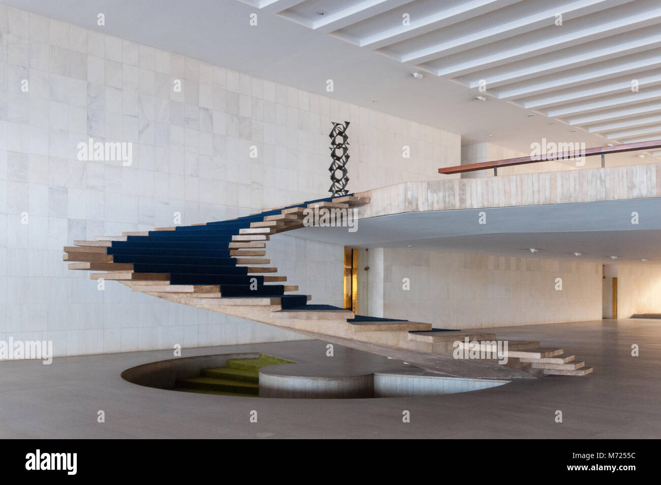 The famous stairs of the Itamaraty Palace, Brasilia Stock Photo - Alamy