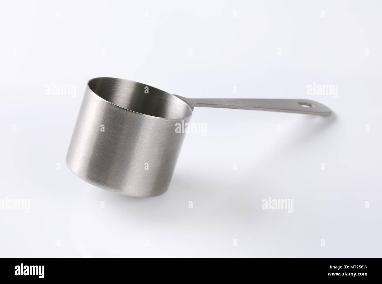empty saucepan with handle on white background Stock Photo - Alamy