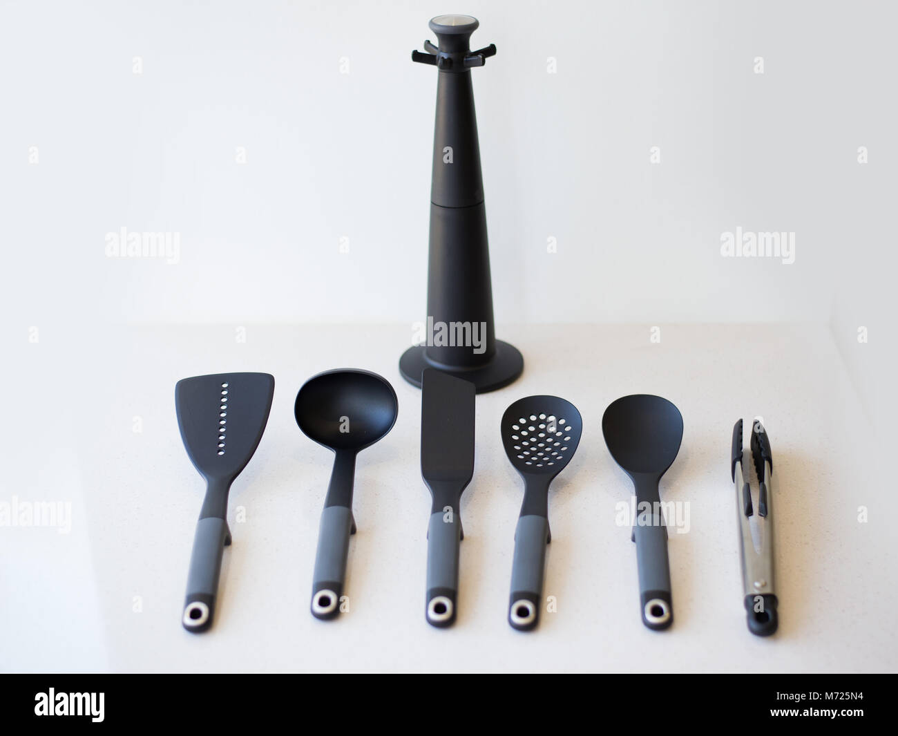 Crockery Tableware plastic rubber black gray in the kitchen set for ...