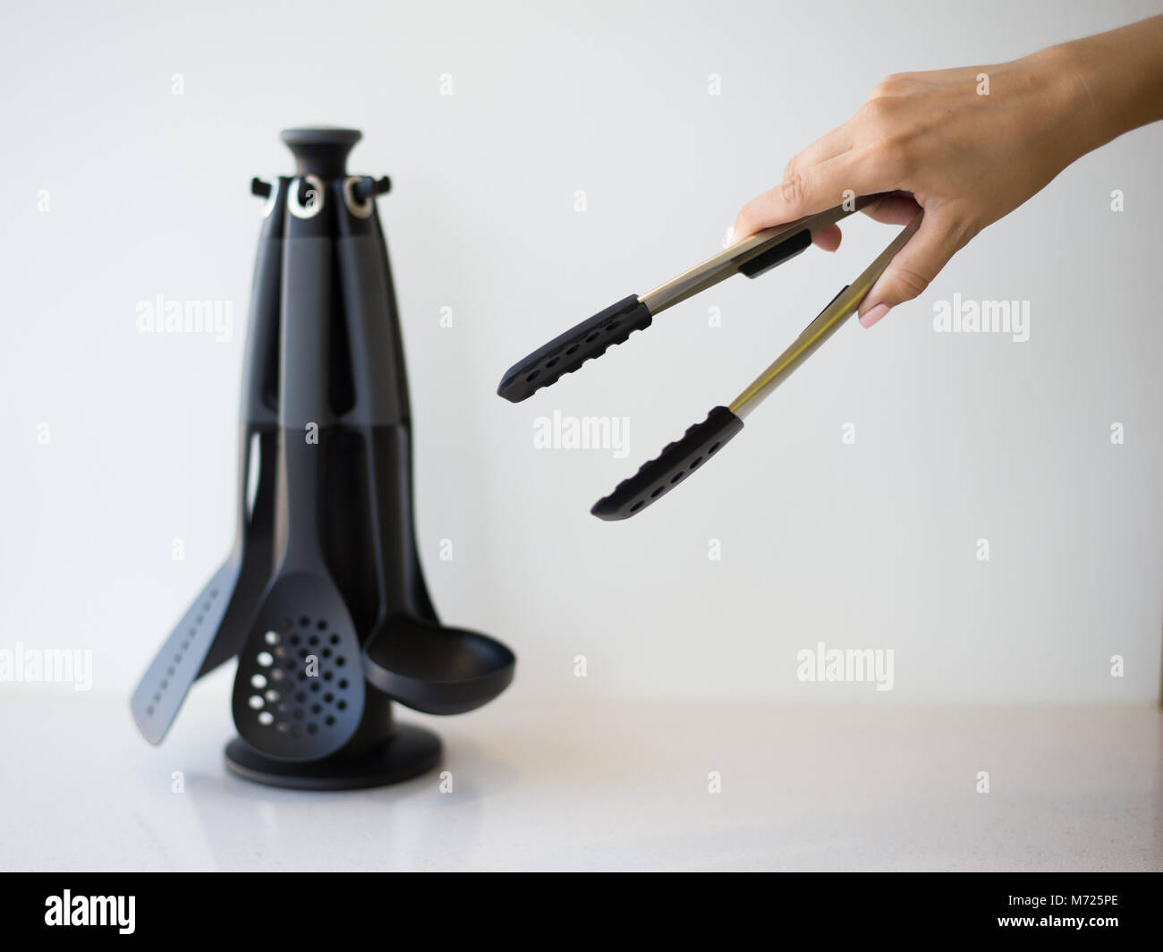 Crockery Tableware plastic rubber black gray in the kitchen set for ...