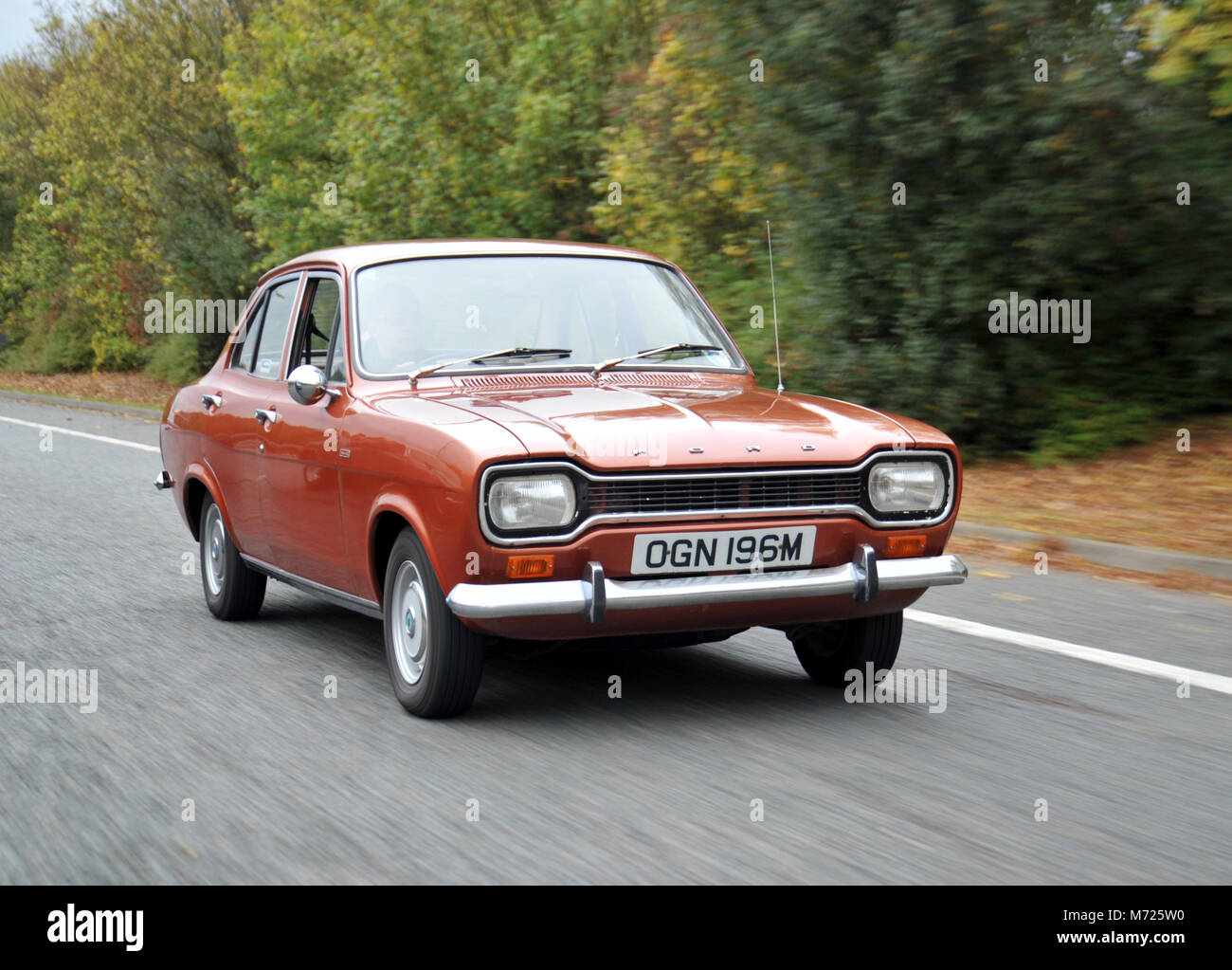 1974 Mk1 Ford Escort classic British family saloon car Stock Photo - Alamy