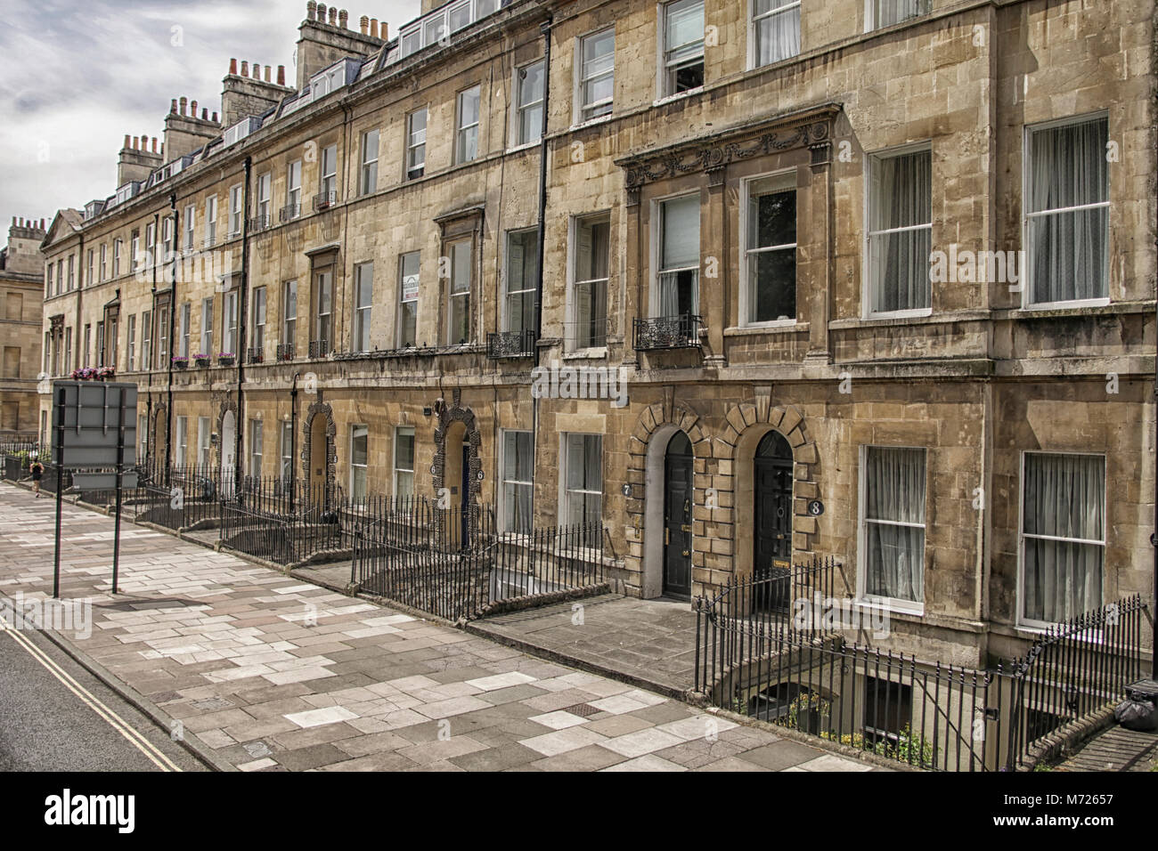 BATH, UK - JULY 7, 2010:Beautiful Georgian buildings in the Bathwick ...