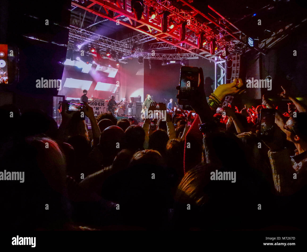 MILAN, ITALY, FEBRUARY 26, 2018 - Liam Gallagher performs in concert at ...