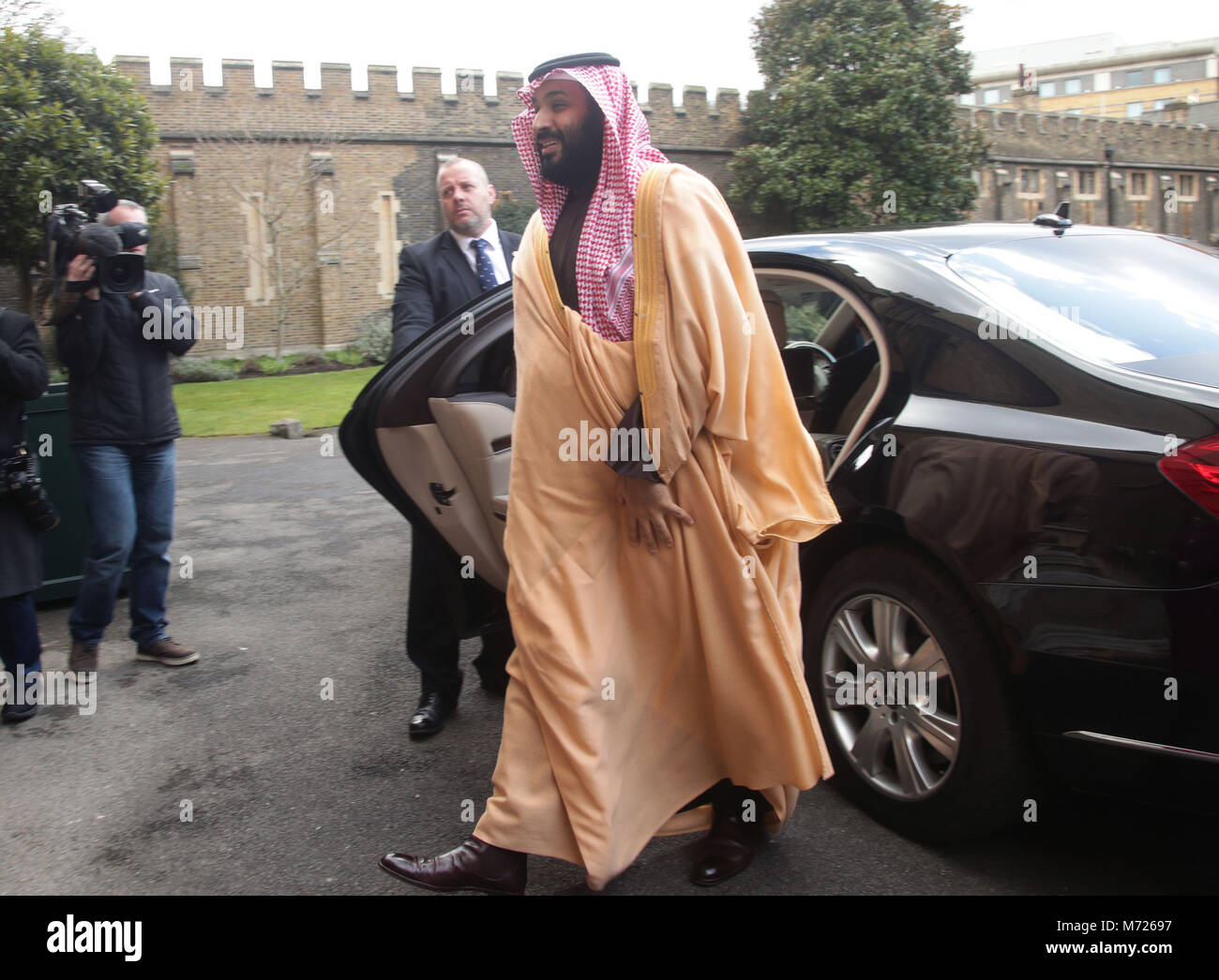 The Crown Prince of Saudi Arabia, HRH Mohammed bin Salman, arrives for ...