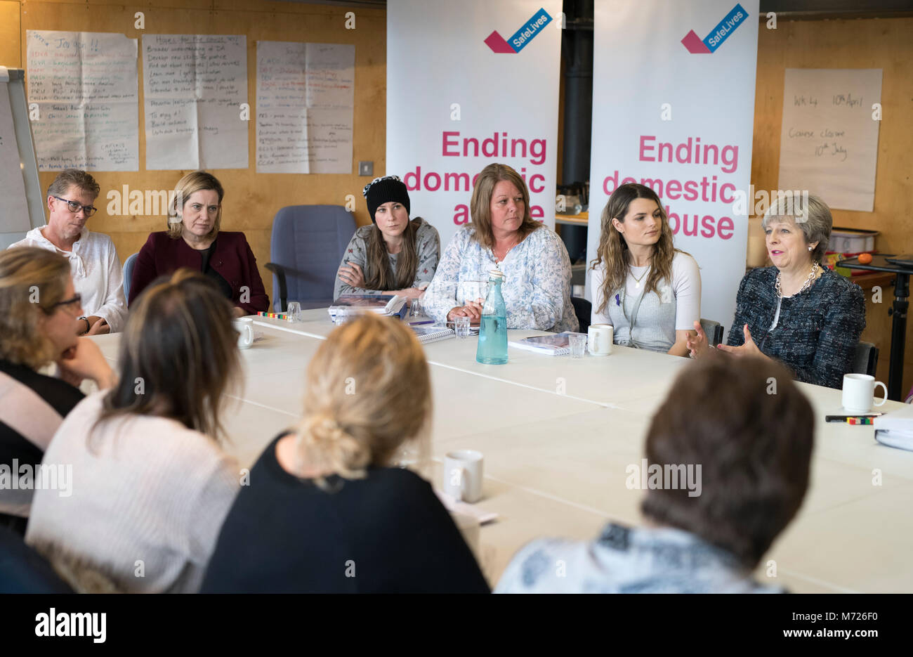Prime Minister Theresa May (right) and Home Secretary Amber Rudd ...