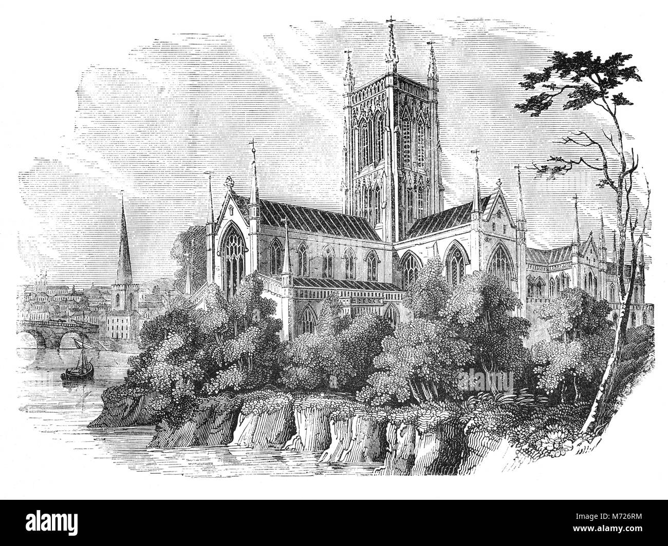 Cathedral building old church in Cut Out Stock Images & Pictures - Alamy