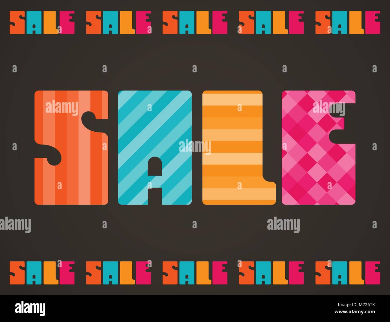 Sale poster background in flat design style Stock Vector Image & Art ...