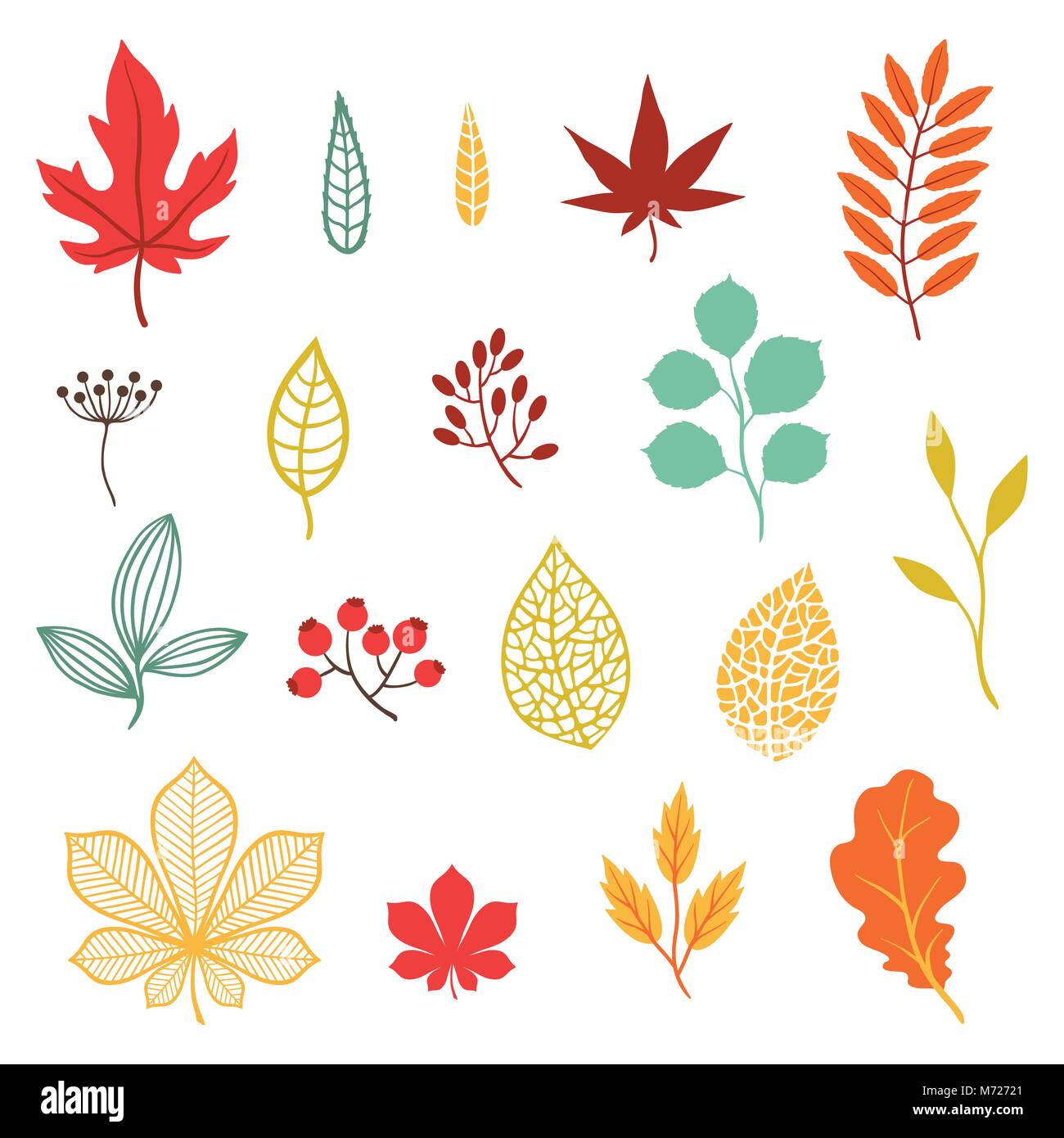 Autumn pattern leaves chestnuts Stock Vector Images - Alamy