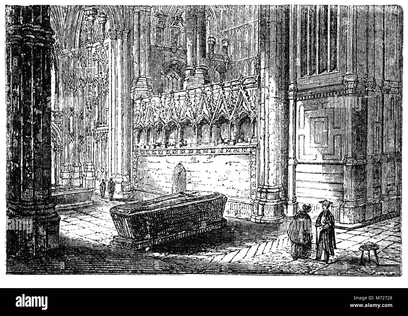 The nave of the Norman Gothic Winchester Cathedral is a Church of ...