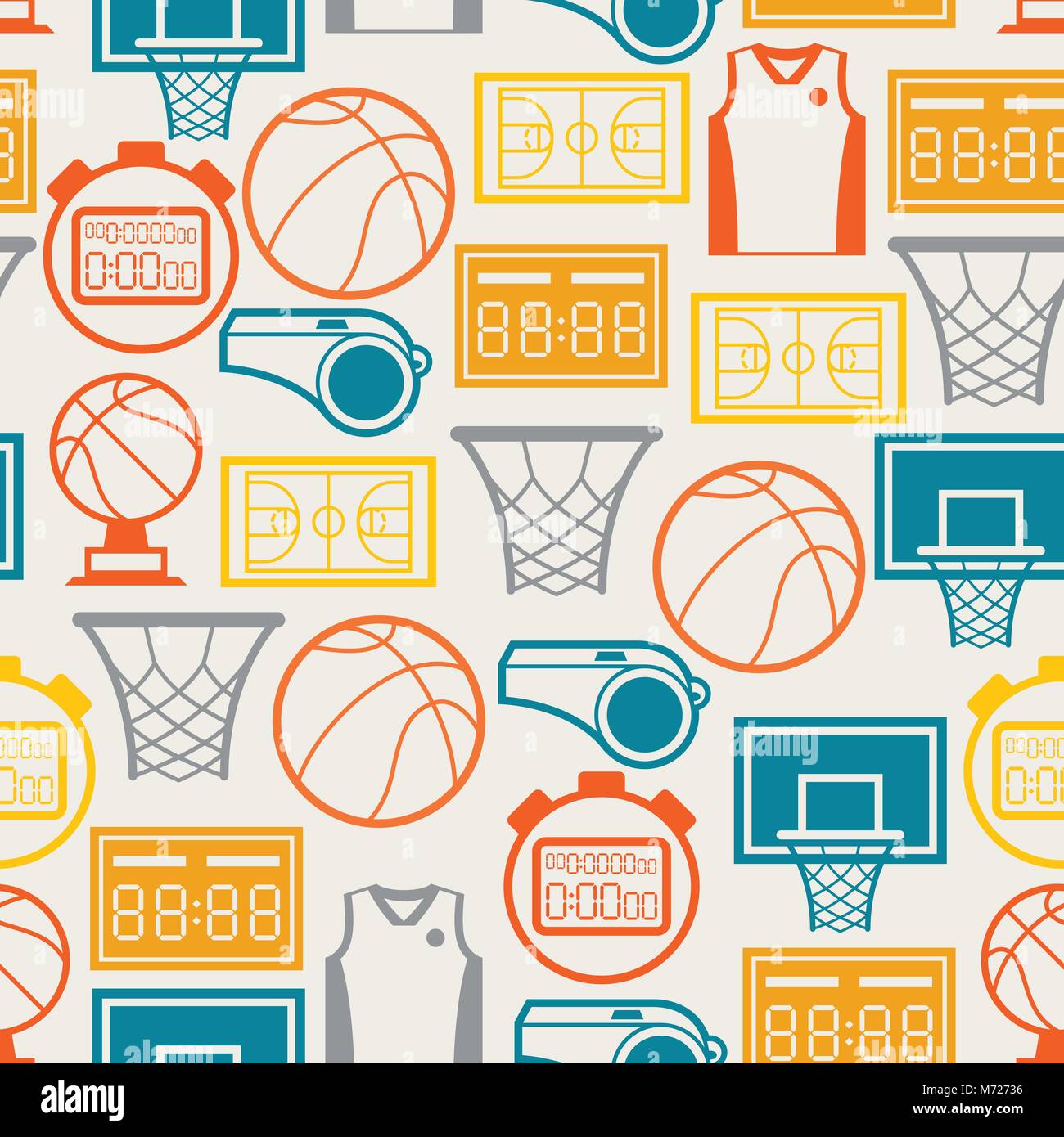 Basketball court in background Stock Vector Images - Alamy