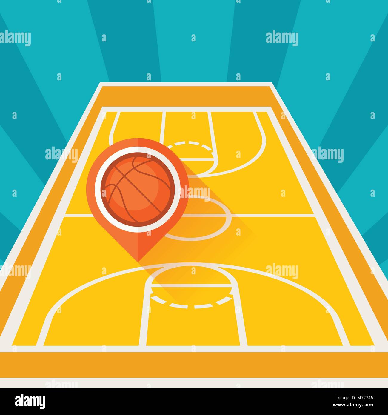 Sports court background light Stock Vector Images - Alamy