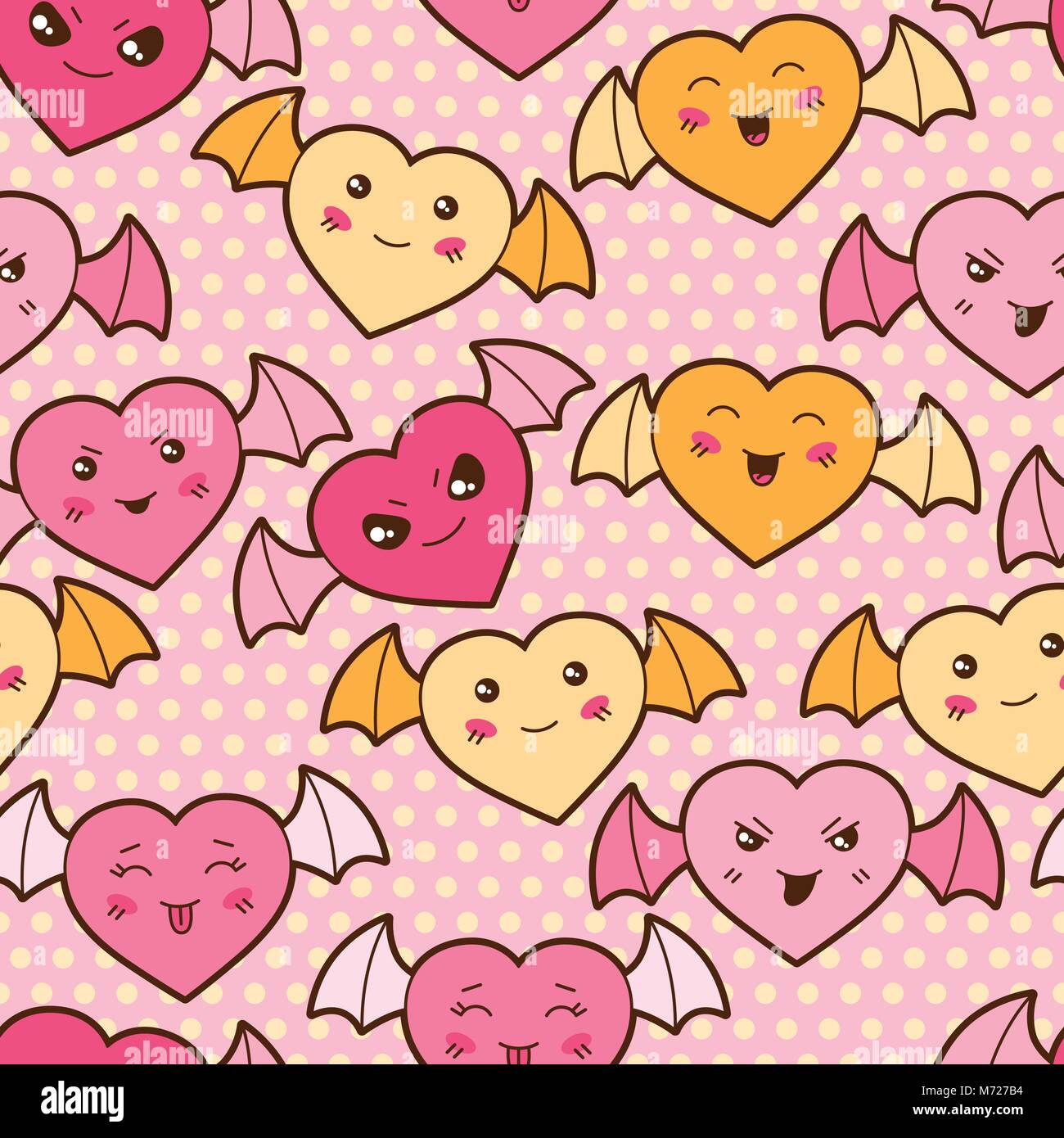 Cartoon illustration funny heart mouth hi-res stock photography and ...