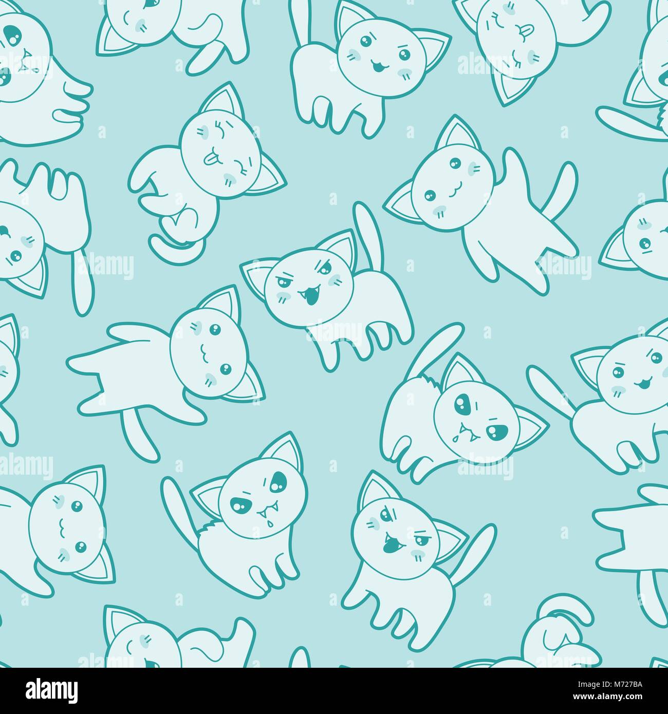 Angry cats pattern hi-res stock photography and images - Alamy